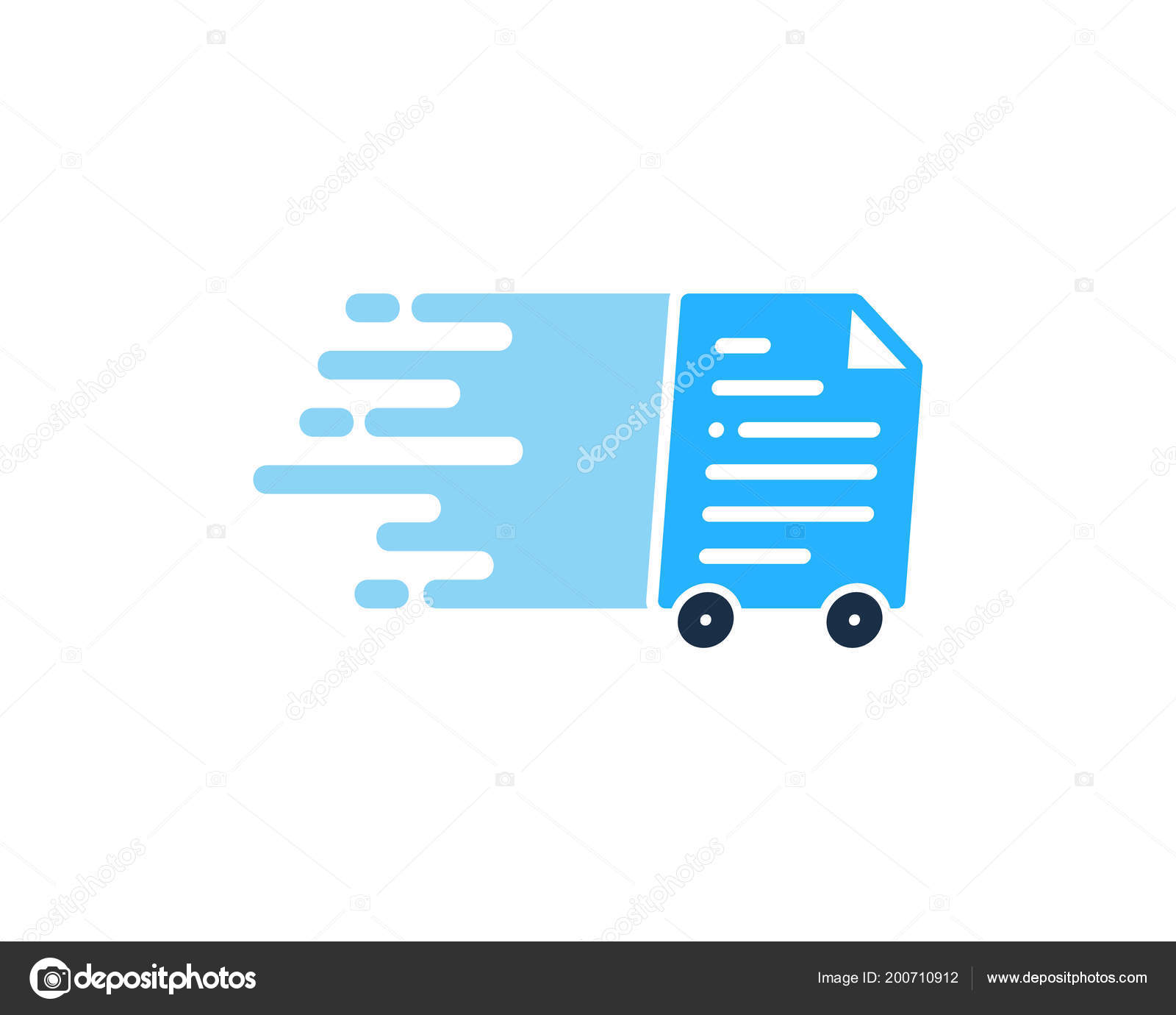 Document Delivery Logo Icon Design Stock Vector by ©putracetol #200710912