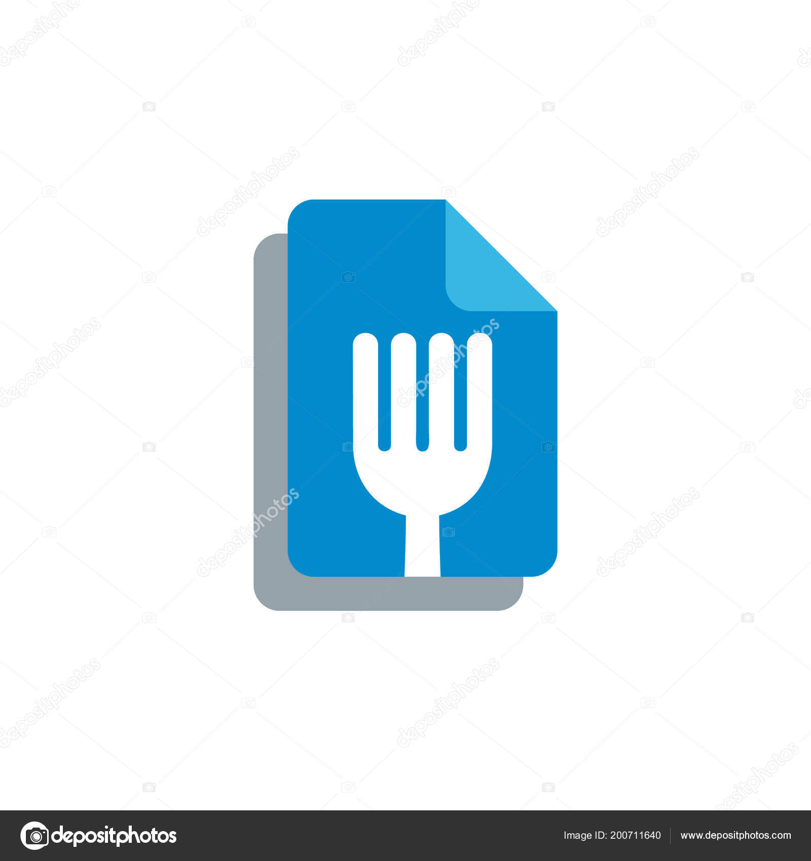 Document Food Logo Icon Design Stock Vector by ©putracetol 200711640