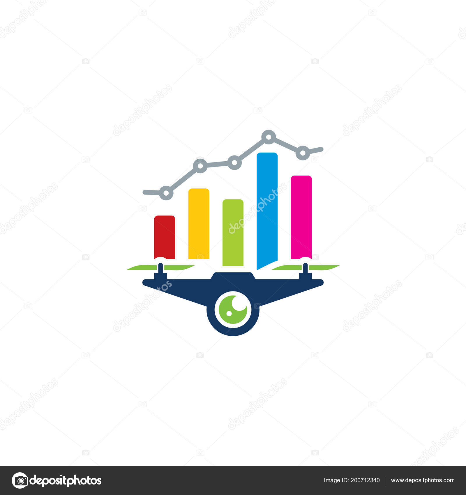 Drone Analytic Logo Icon Design Stock Vector Image by ©putracetol ... Drone Analytic Logo Icon Design Stock Vector Image by ©putracetol ...