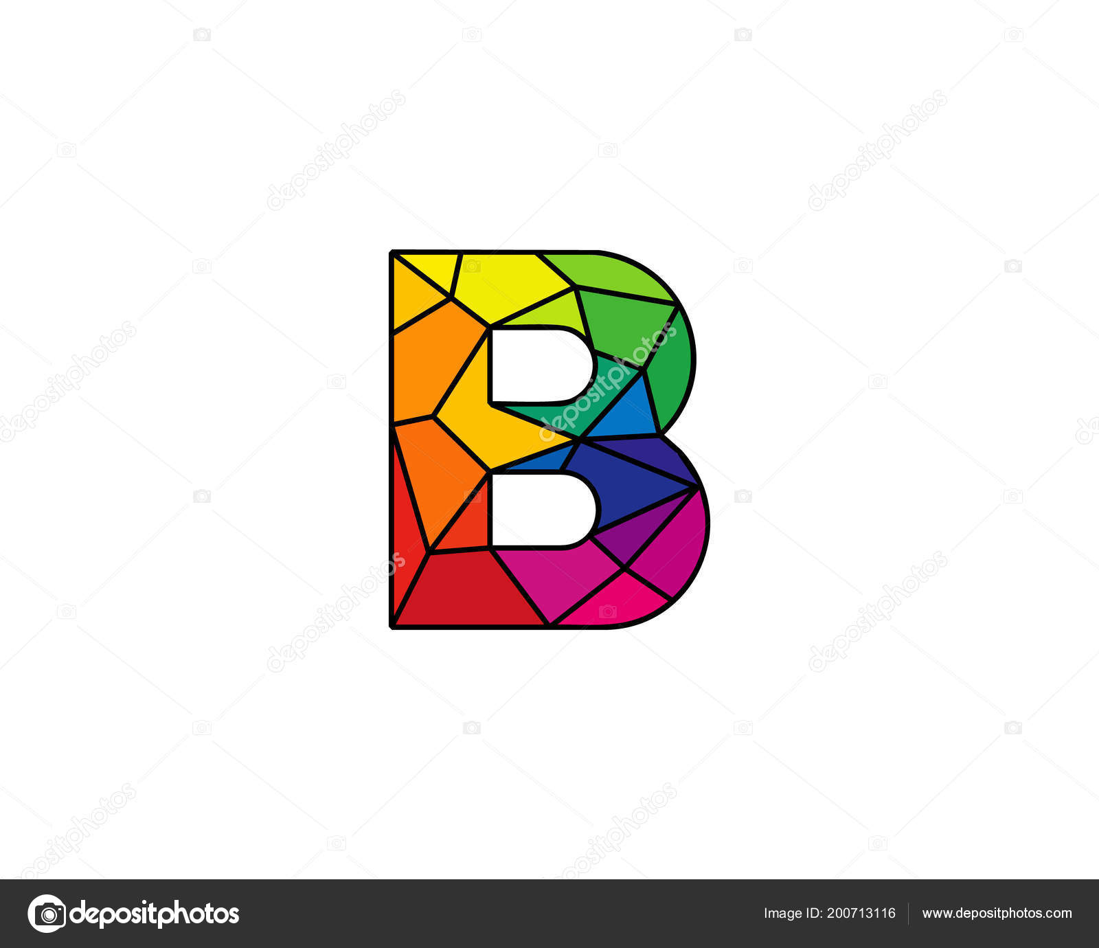 Colorful Low Poly Logo Icon Design Stock Vector Image by ©putracetol ...