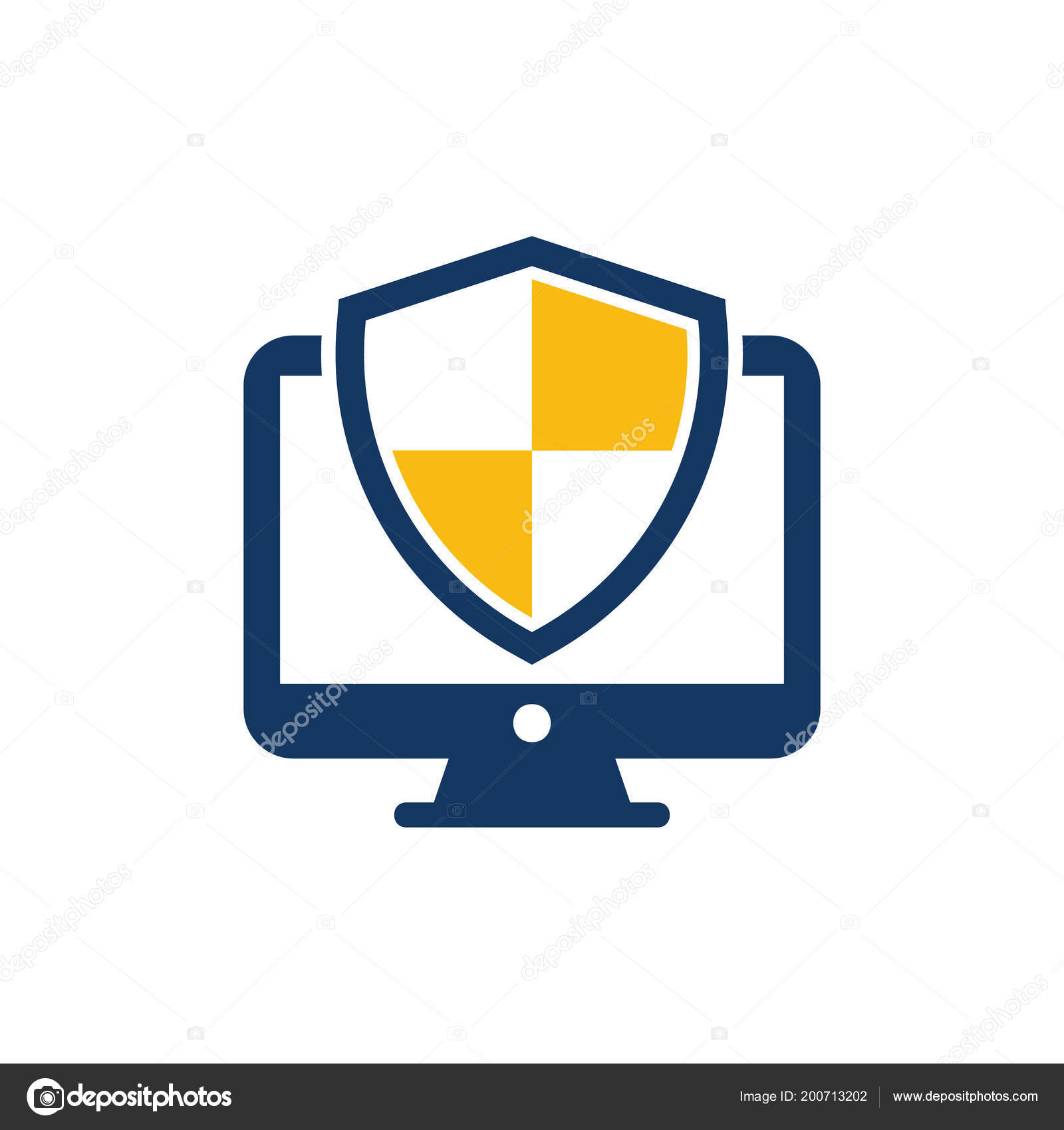 Shield Computer Logo Icon Design Stock Vector by ©putracetol 200713202
