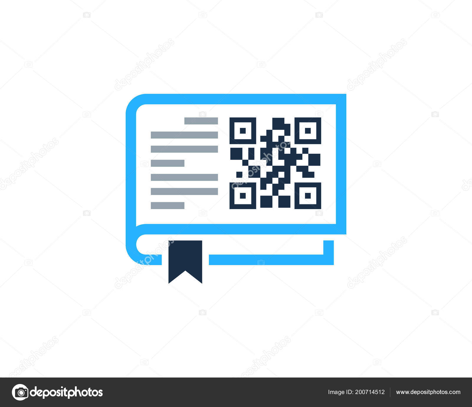Book Barcode Logo Icon Design Stock Vector Image by ©putracetol #200714512