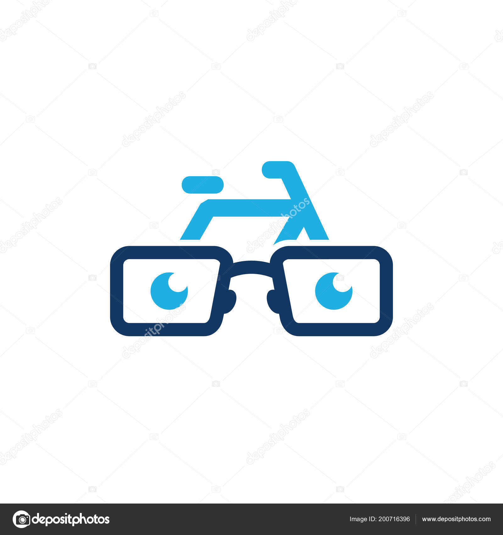 Bike Geek Logo Icon Design Stock Vector Image by ©putracetol #200716396