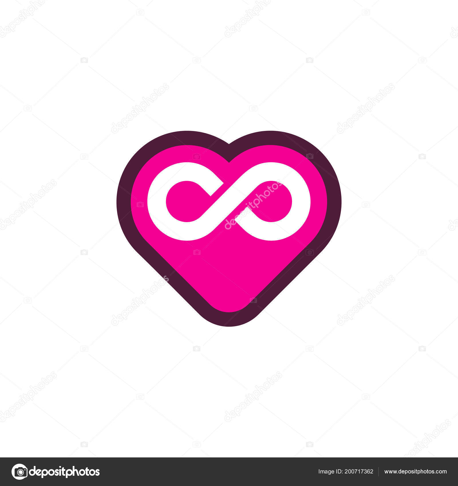 Love Infinity Logo Icon Design Stock Vector Image by ©putracetol #200717362