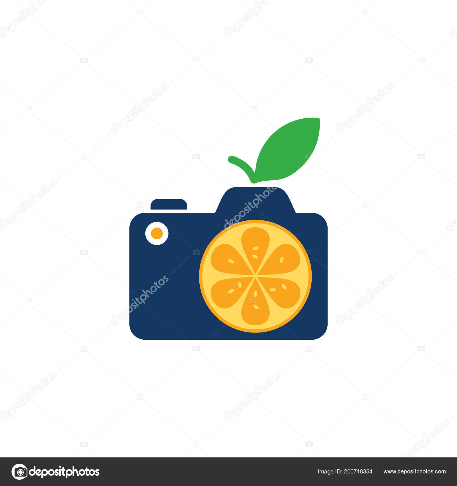 Fruit Camera Logo Icon Design Stock Vector Image by ©putracetol #200718354
