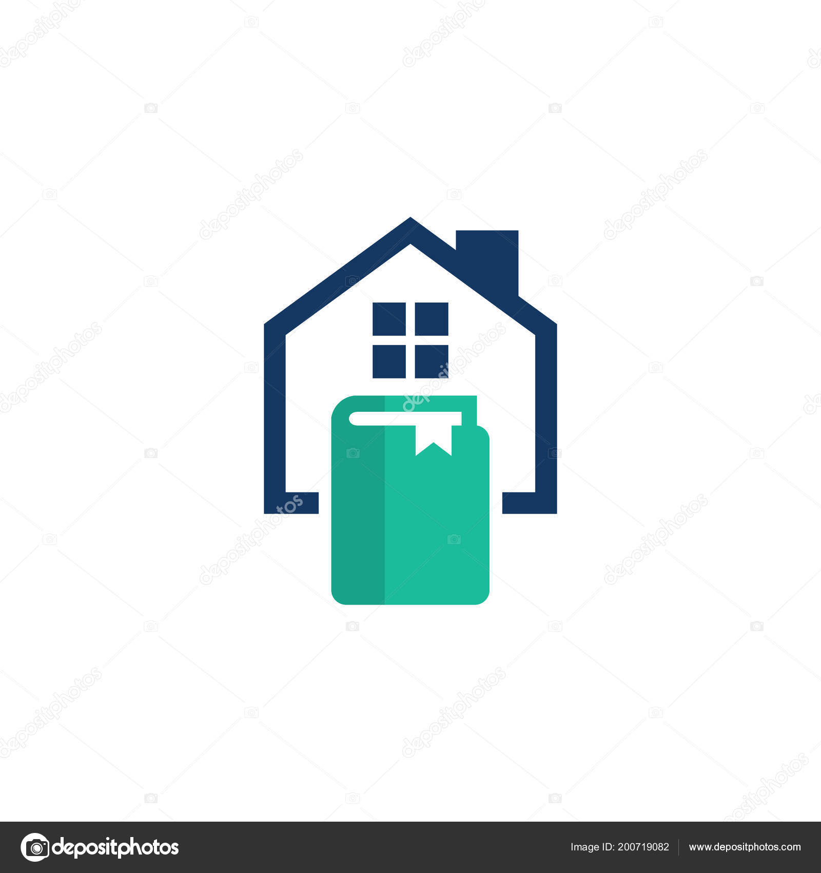 Book House Logo Icon Design — Stock Vector © putracetol #200719082