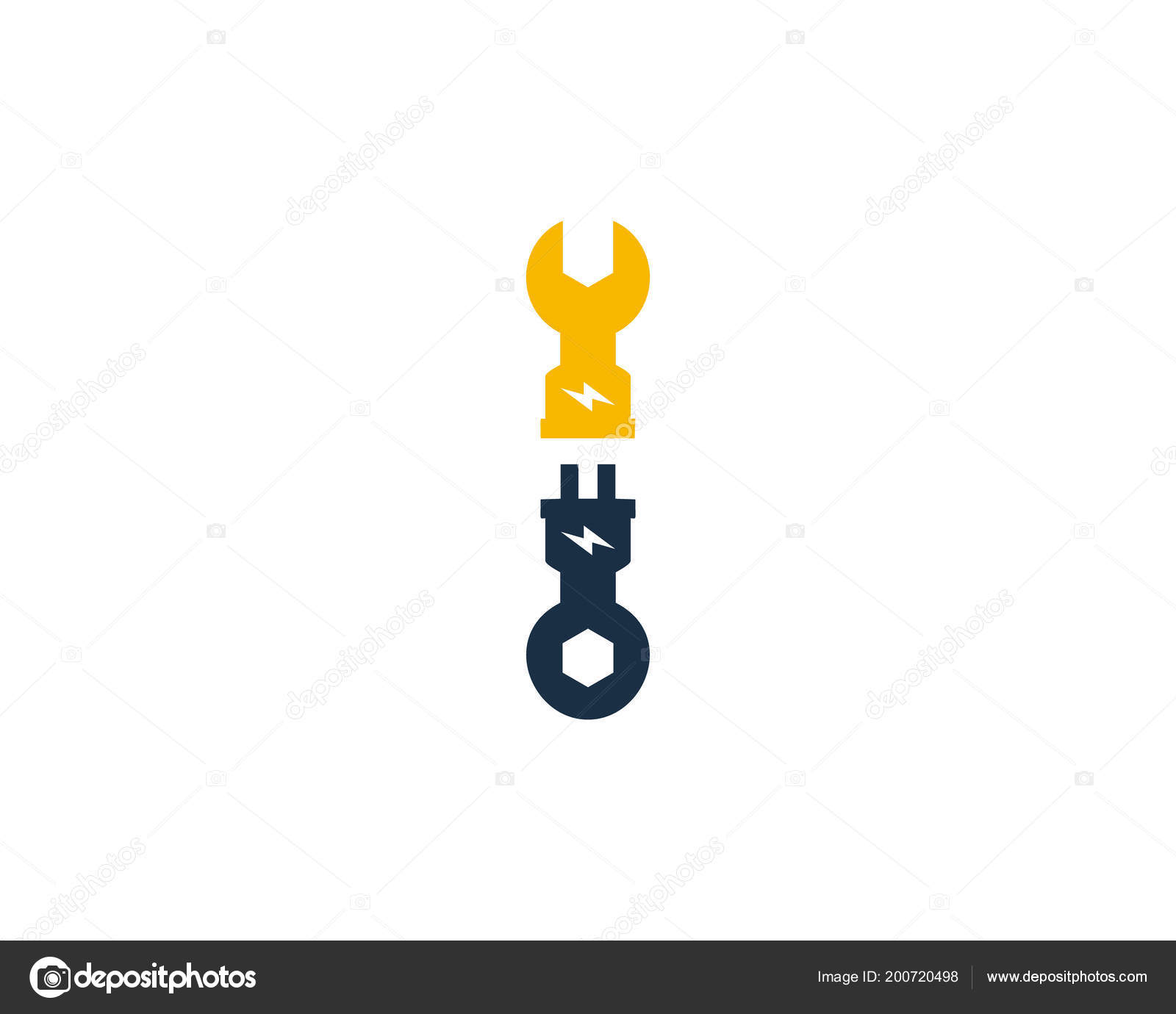 Fix Electric Logo Icon Design Stock Vector by ©putracetol 200720498