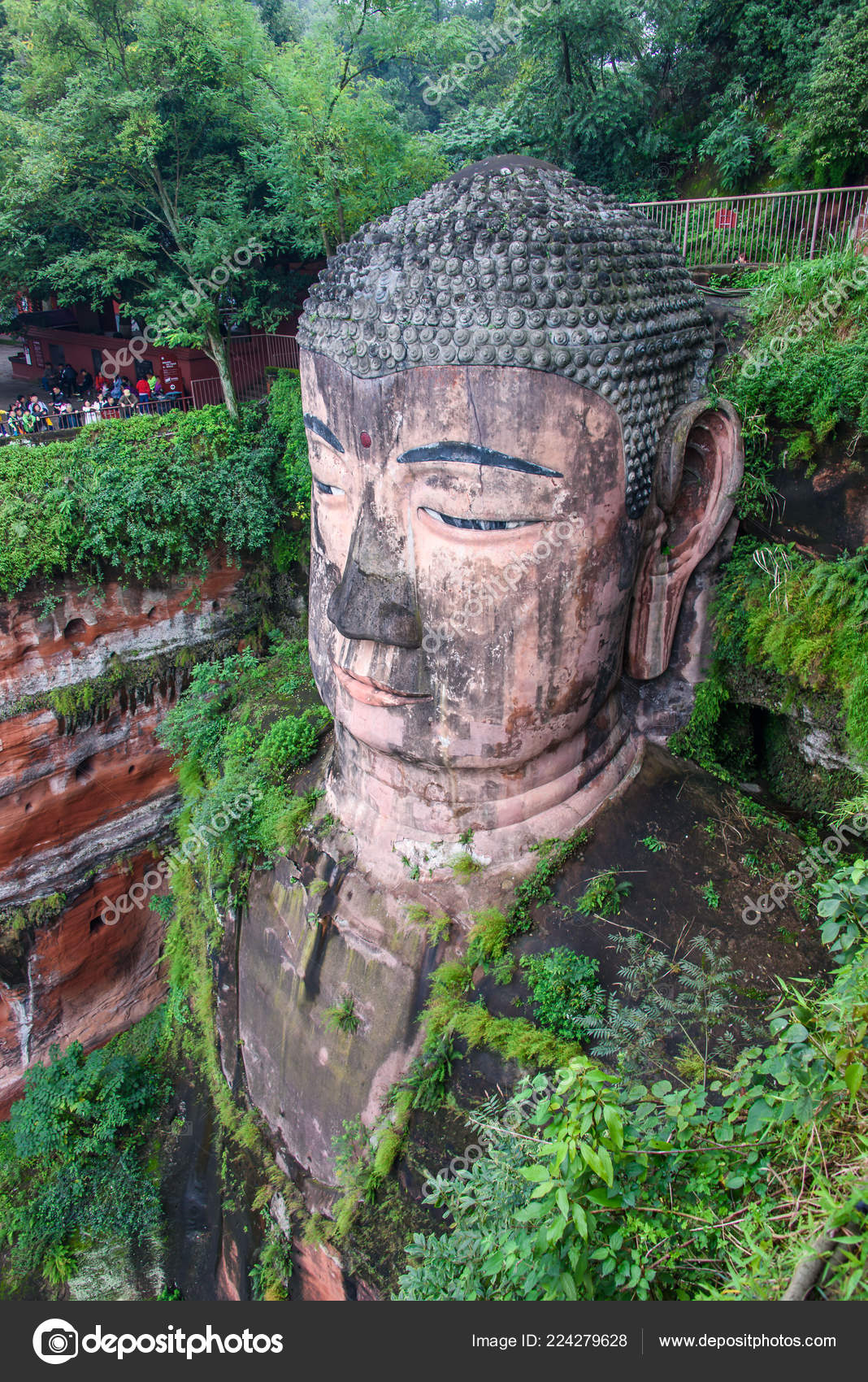 Statue Big Buddha Leshan Unesco World Heritage Site – Stock Editorial ...