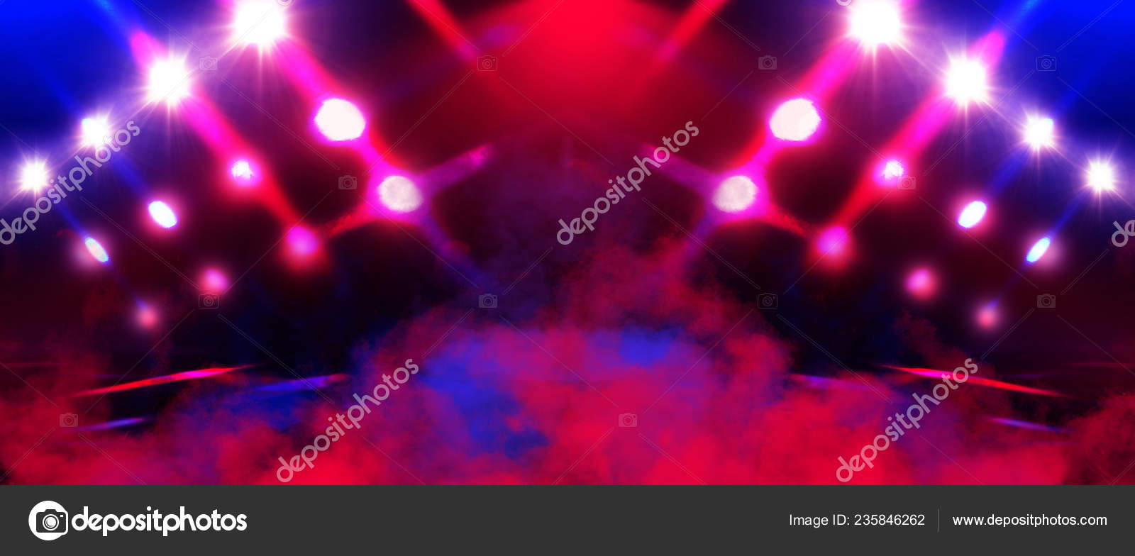 Neon Lights Background Background Lamps Neon Light Smoke Fog — Stock ...
