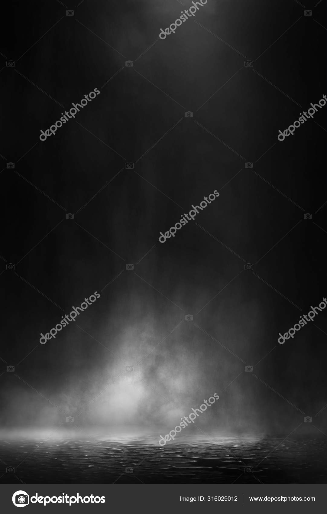 Empty Street Scene Background Abstract Spotlights Light Night View ...