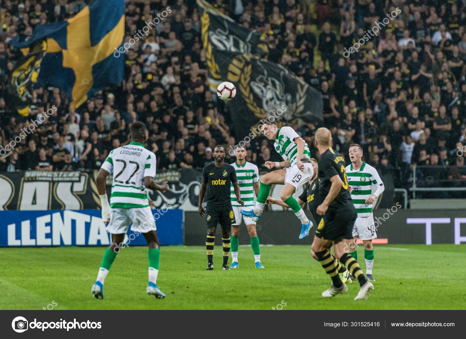 Football game between AIK and Celtic FC at Friends Arena in Solna ...