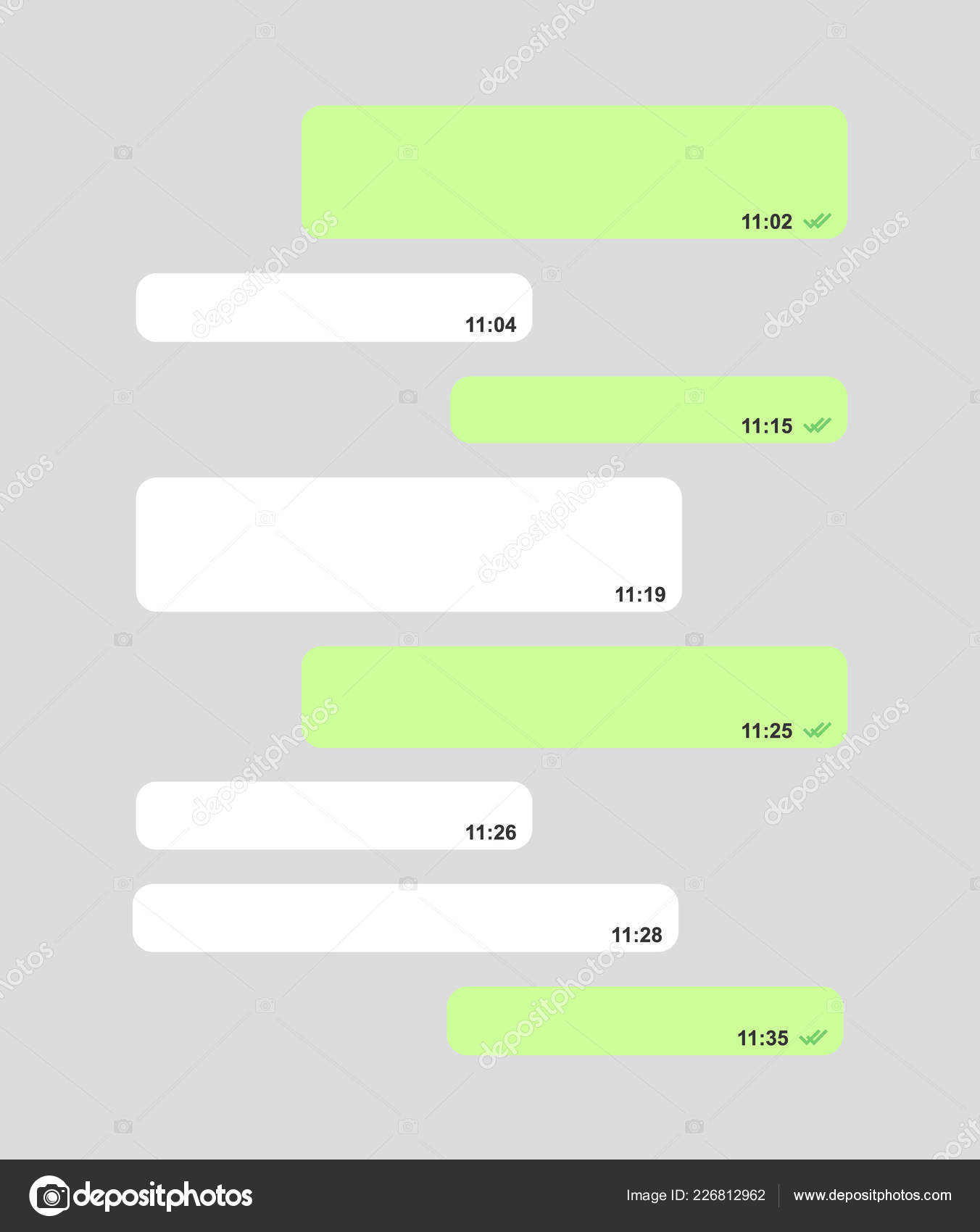 Bubble Social Screen Chat Window Dialog Dark Background Stock Vector ...