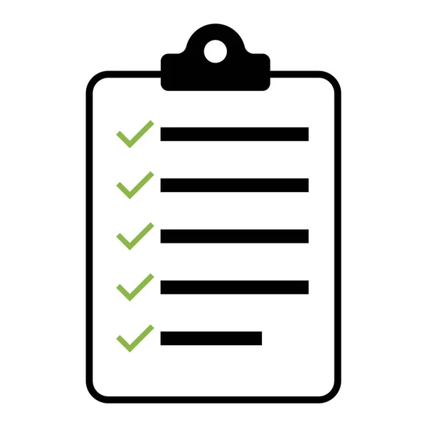 Check List Checklist Flat Web Icon Isolated White Background Mark Stock ...