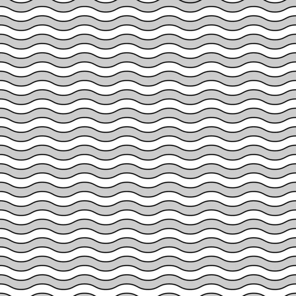 Vector seamless wavy line pattern. Graphic texture. Hand drawn ...