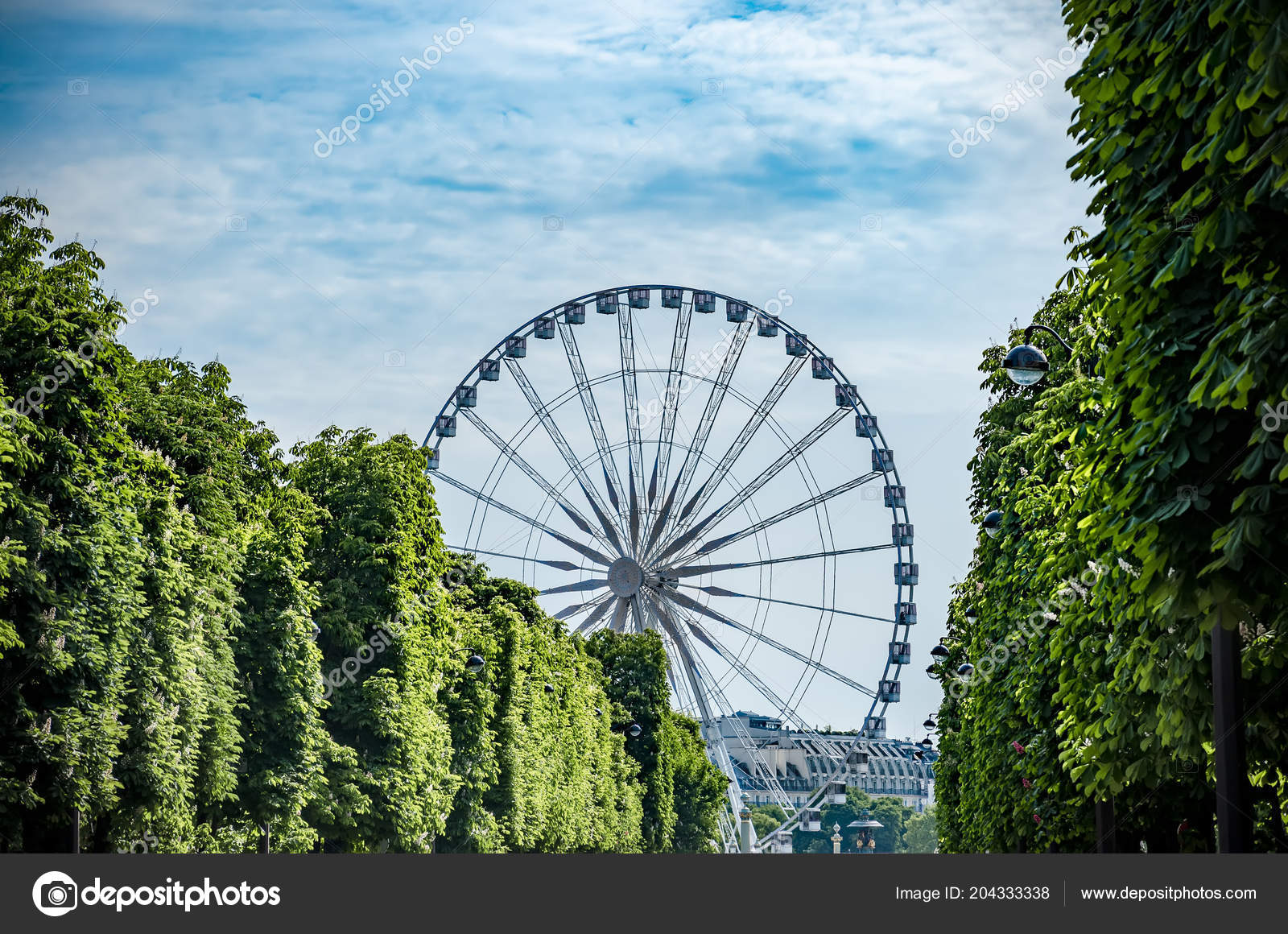 Grande Roue Paris Ferris Wheel Place Concorde Paris — Stock Photo ...