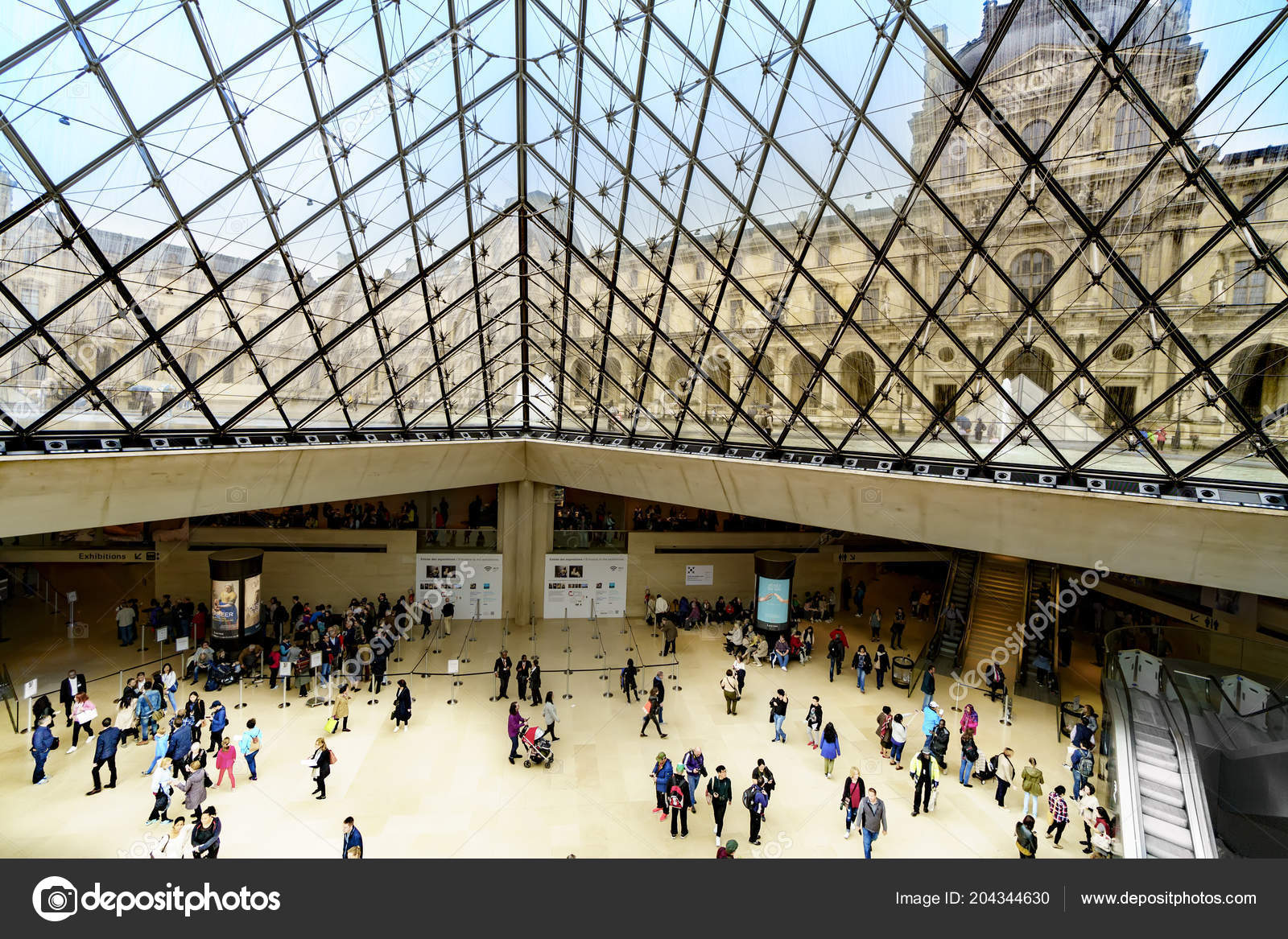 Inside The Louvre Pyramid