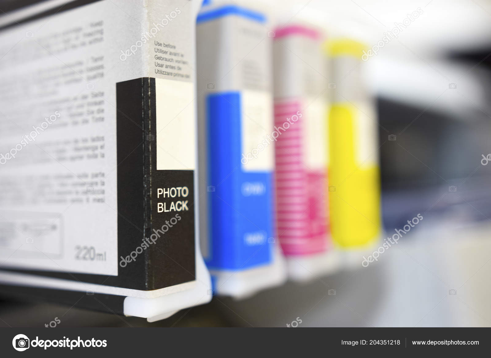 Digital Printing Press Cartridges Background Stock Photo by ©zefart ...