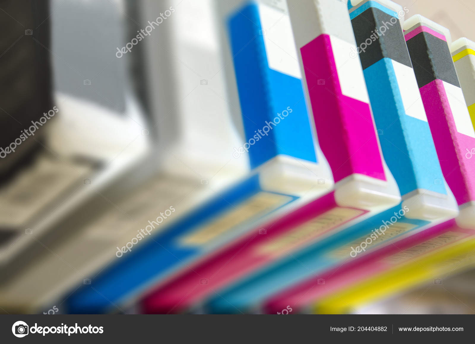 Digital Printing Press Cartridges Background Stock Photo by ©zefart ...