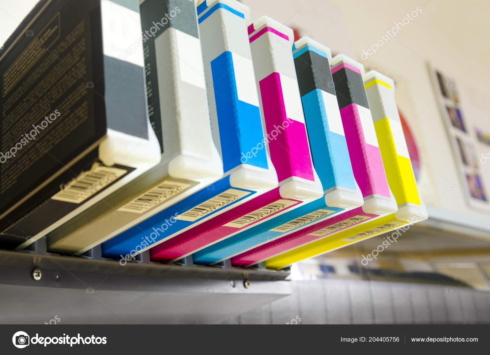 Digital Printing Press Cartridges Background — Stock Photo © zefart ...