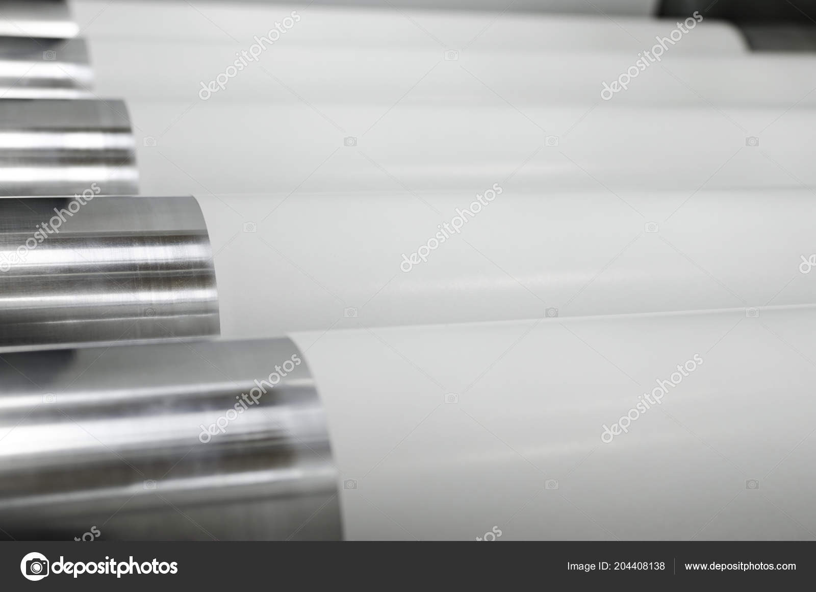 Spools Paper Metal Rollers Working Print Machine — Stock Photo © zefart ...