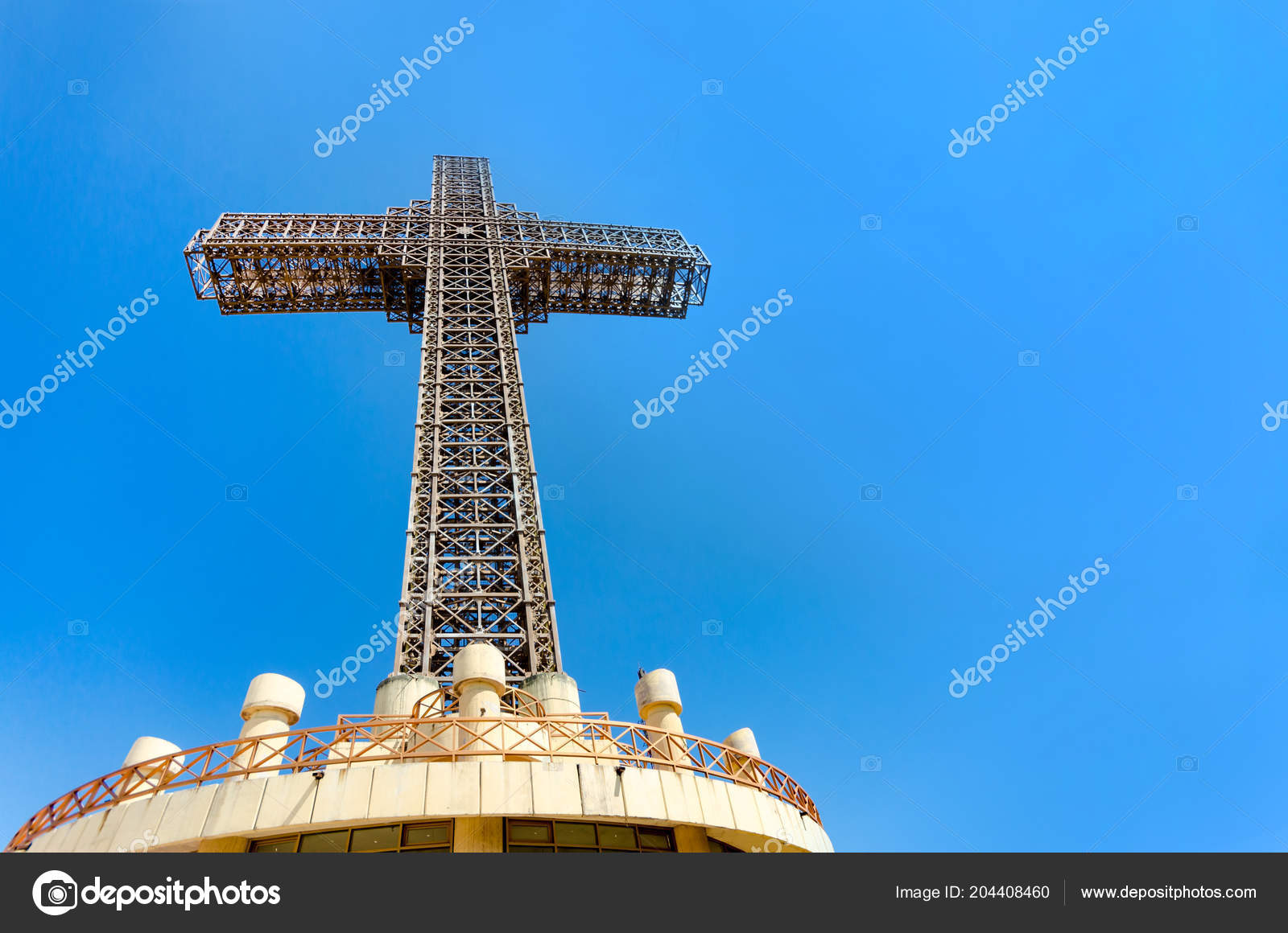 Millennium Cross Top Vodno Mountain Hill Skopje Macedonia Stock Photo ...