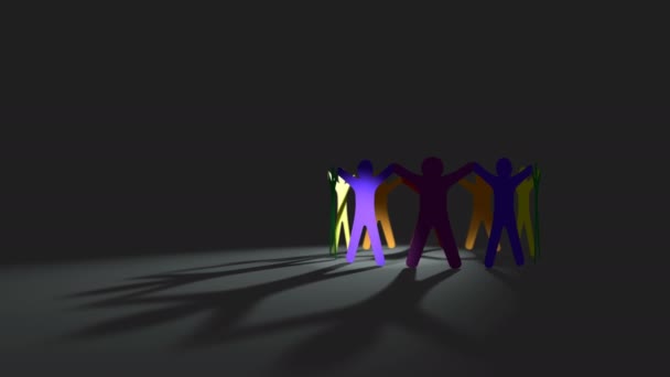 Paper Doll Chain Cutout People Concept Multisexual Lgbt Community Group ...