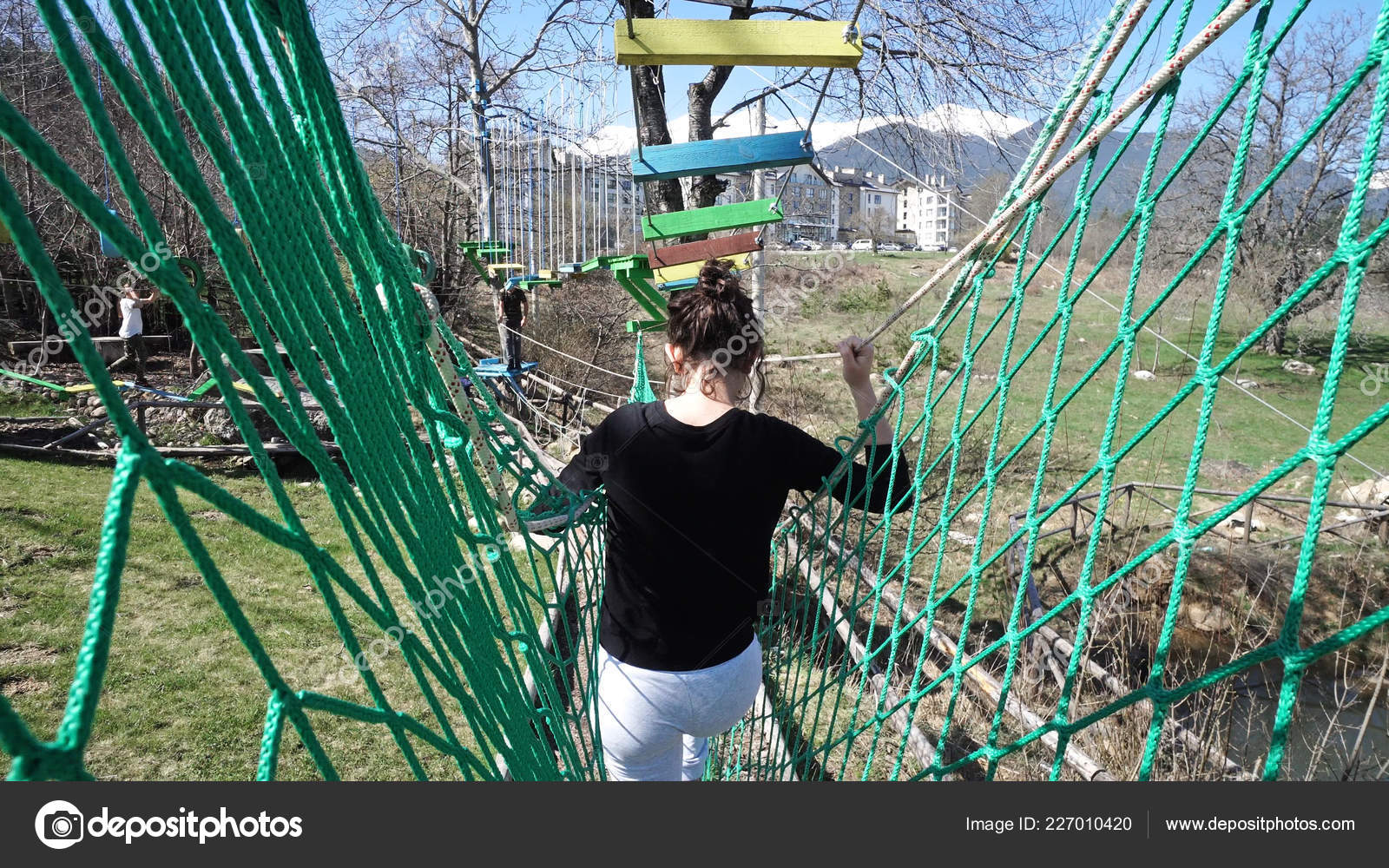 Adventure Park Climbing Rope Course Stock Photo by ©zefart 227010420