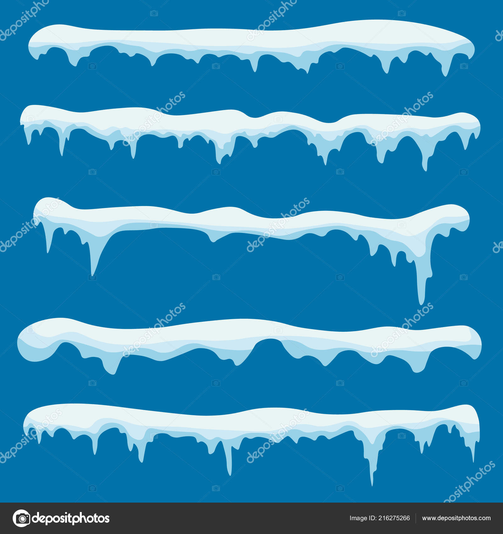 Set of ice caps. Stock Vector Image by ©ikril #216275266