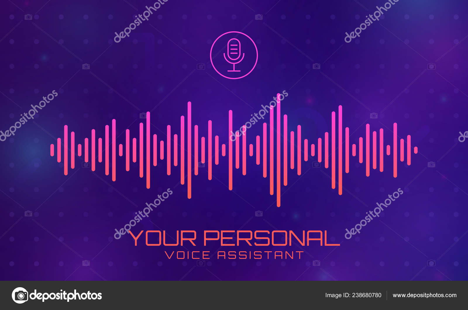 Sound Wave Vector Abstract Background Technology Music Signal Banner ...