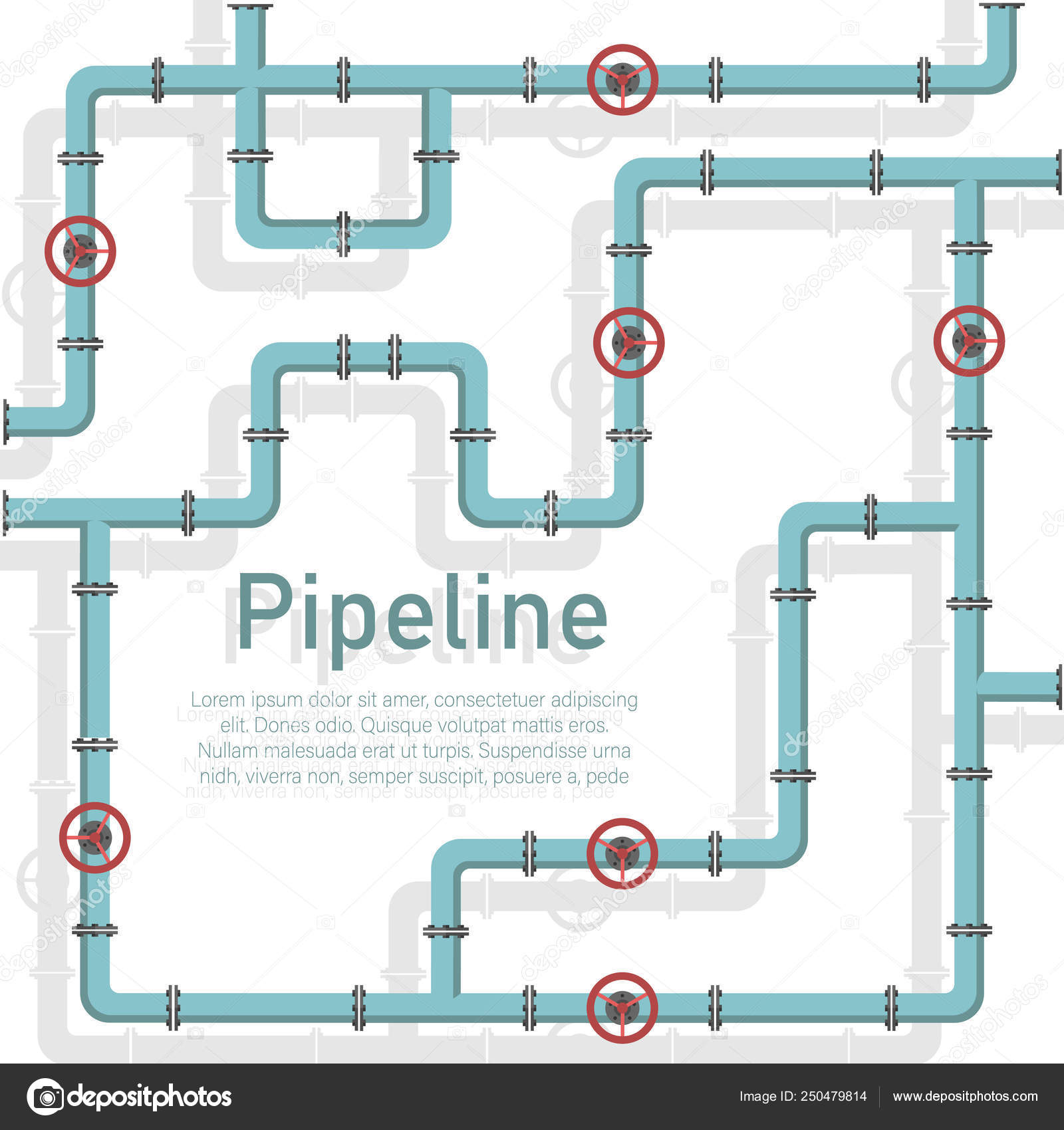 Pipeline design background Stock Vector by ©ikril 250479814