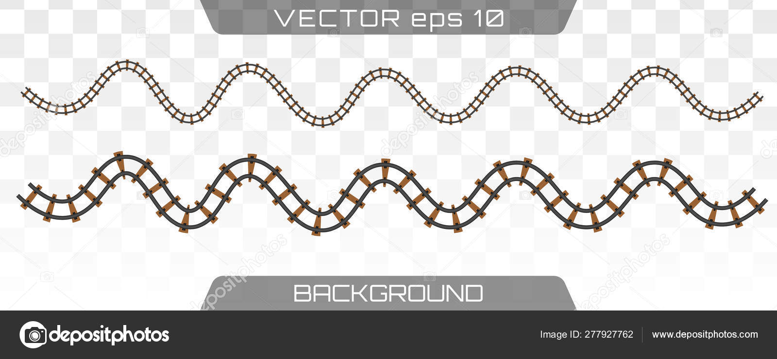 Straight tracks art design. Stock Vector by ©ikril 277927762