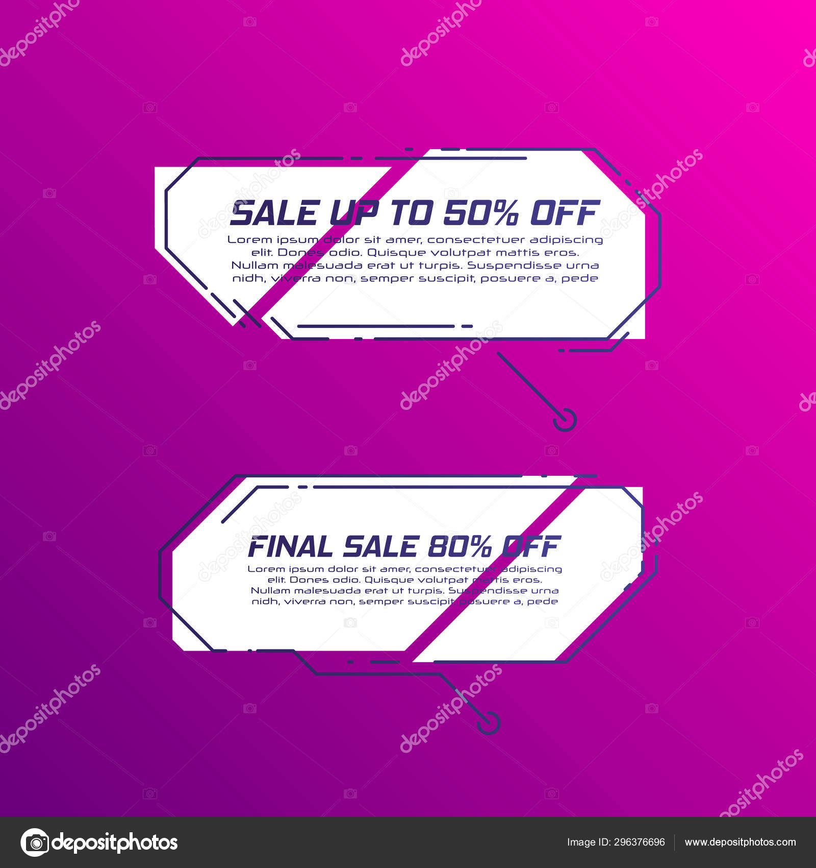 Set Sale Signs Stock Vector Image by ©ikril #296376696