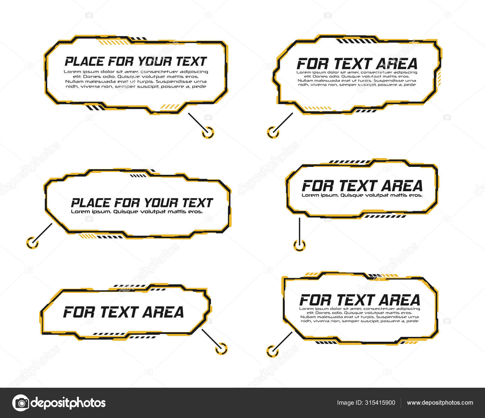 Digital callouts titles Stock Vector Image by ©ikril #315415900