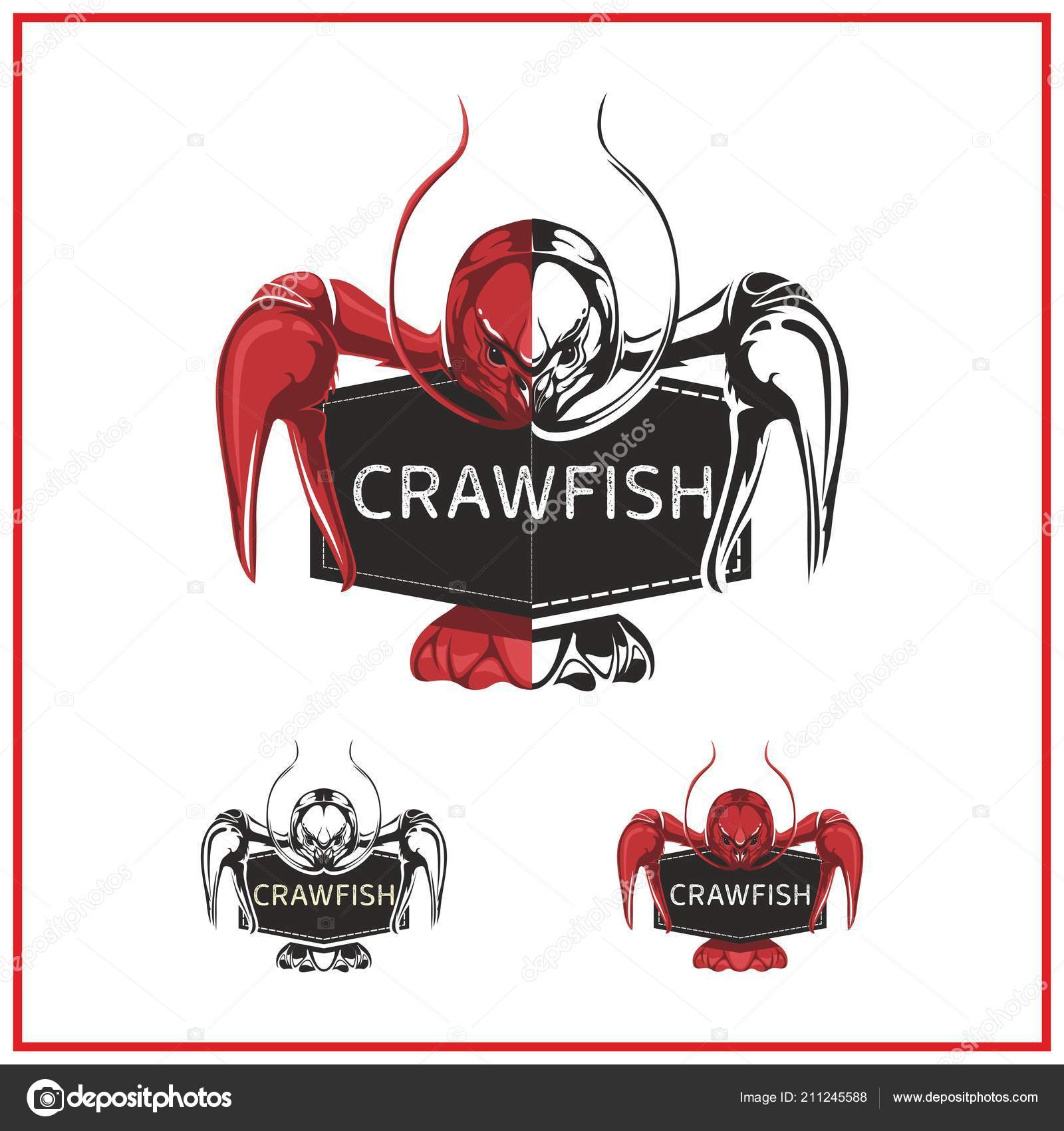 Crawfish Logo Colorful Illustrations Stock Vector Image by ©Deflow ...