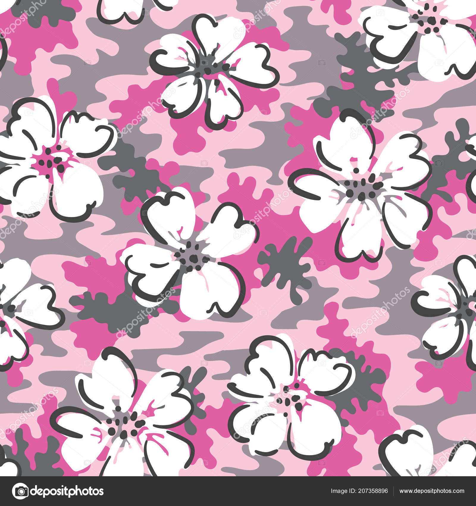 Pink Camouflage Vector