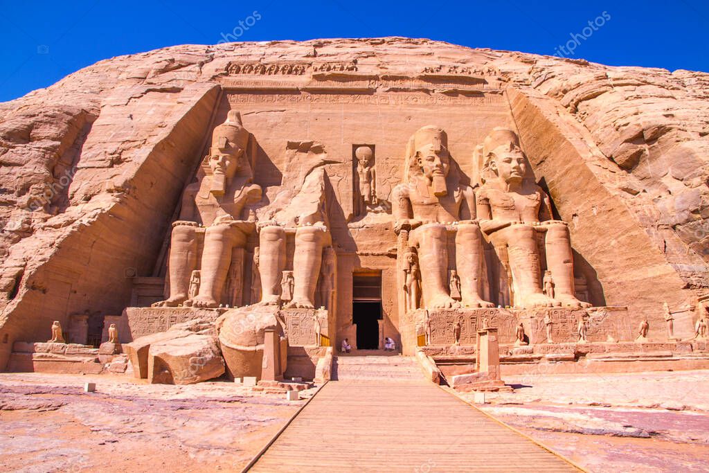 Tempio Abu Simbel Patrimonio Mondiale Dell'unesco Assuan Egitto — Foto ...