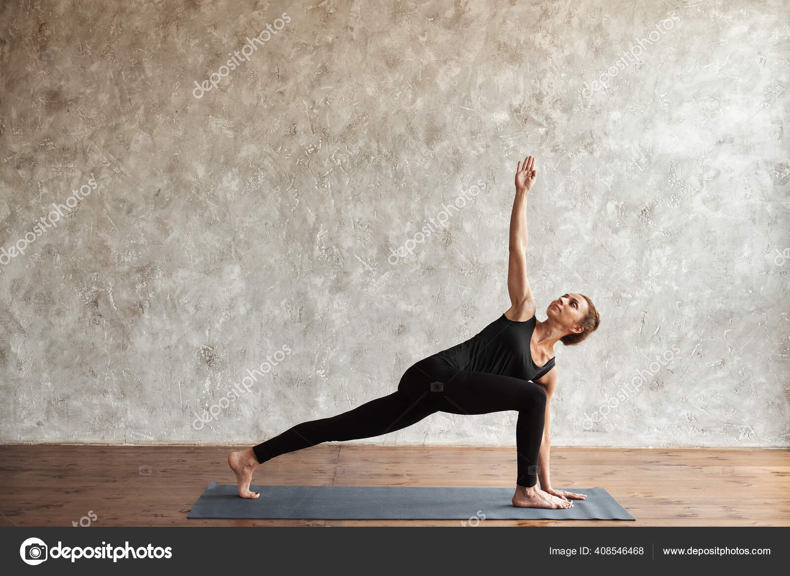 Yoga Extended Side Angle Pose
