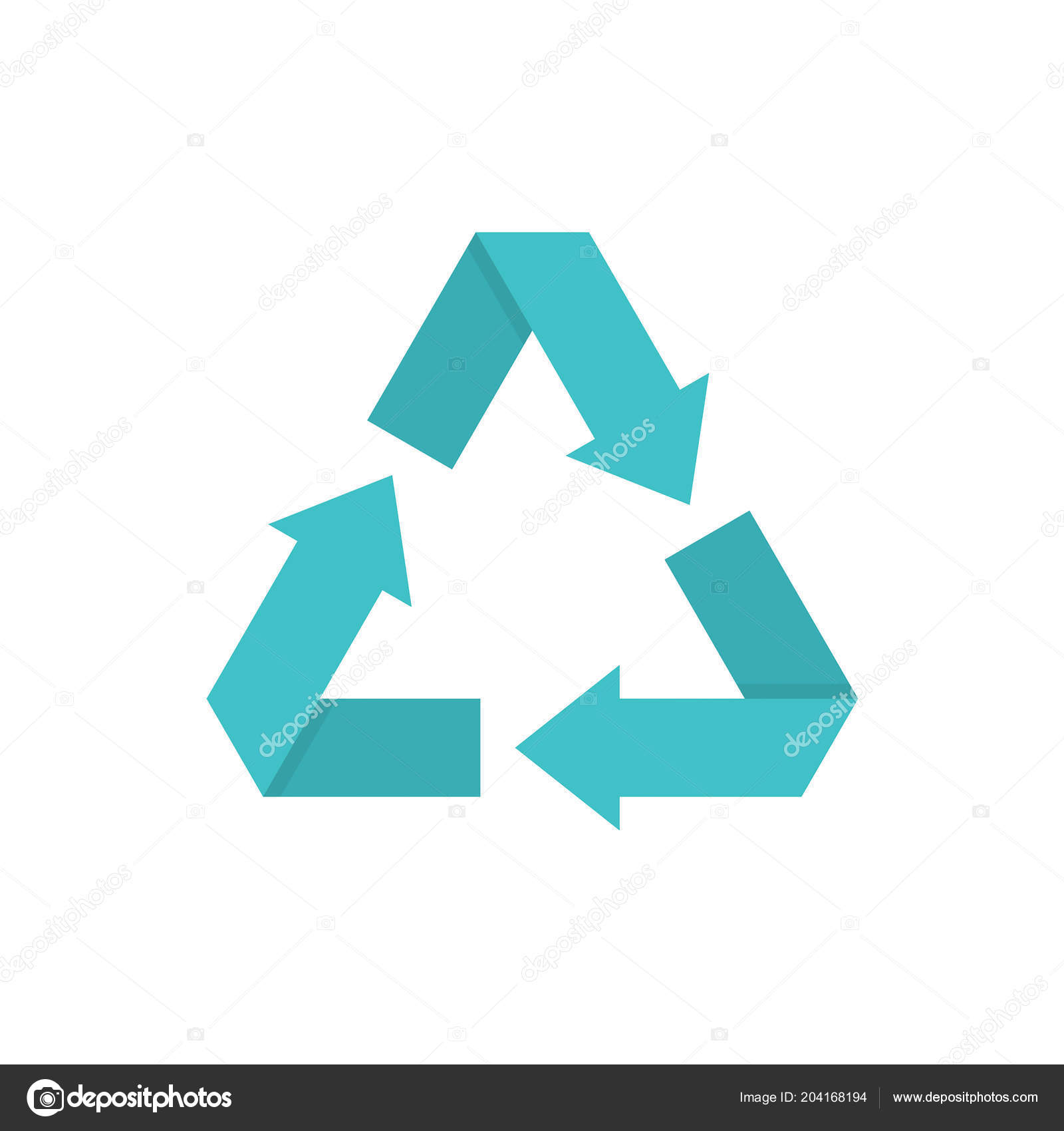 Eco recycled symbol. Stock Vector by ©sumkinn 204168194