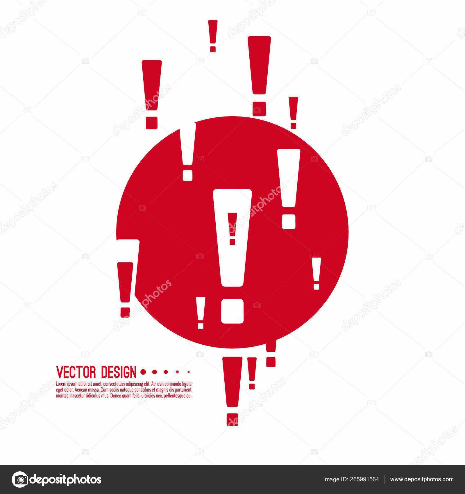 Exclamation mark icon. Stock Vector by ©sumkinn 265991564