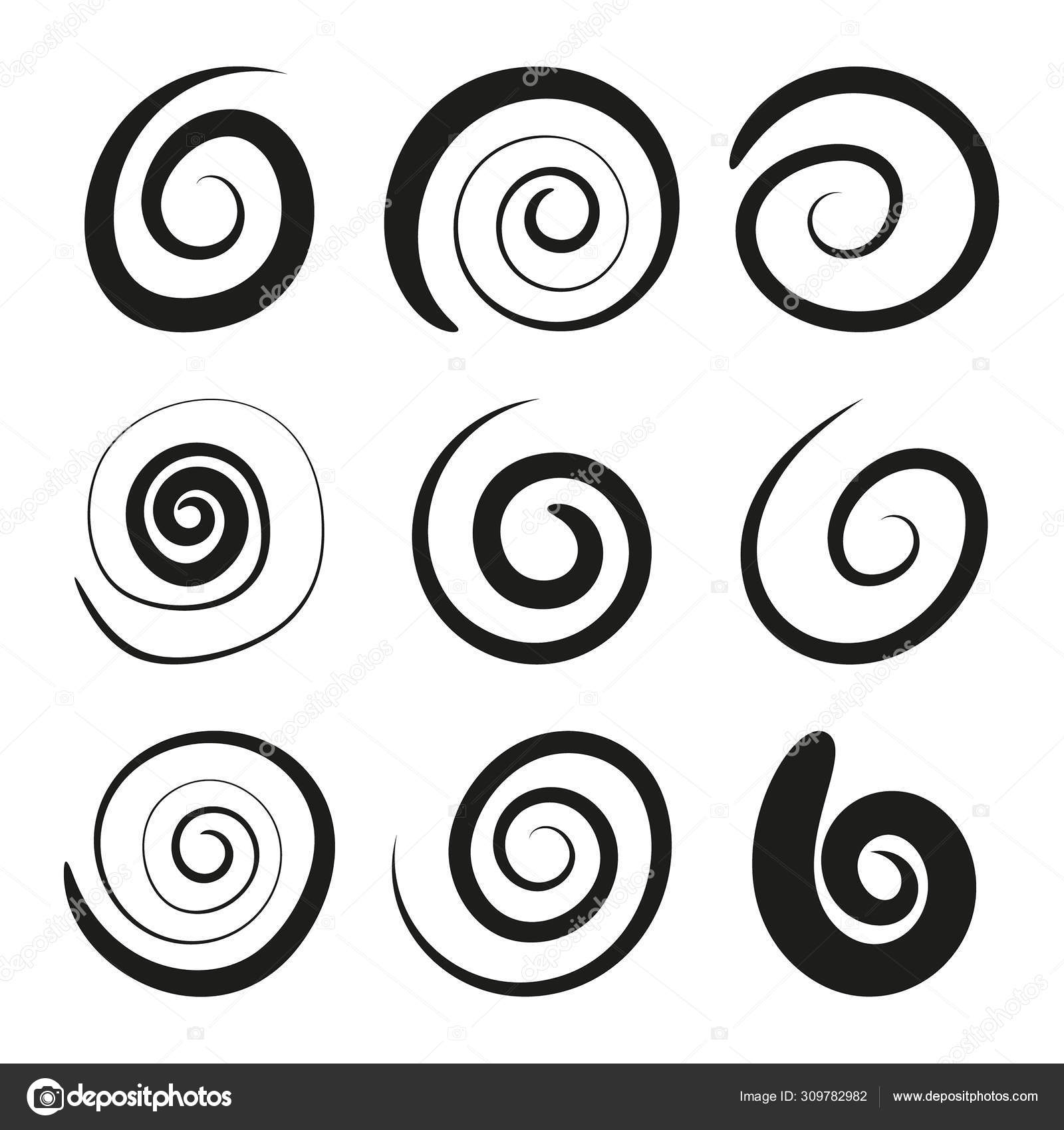 Swirling vector icons Stock Vector by ©sumkinn 309782982