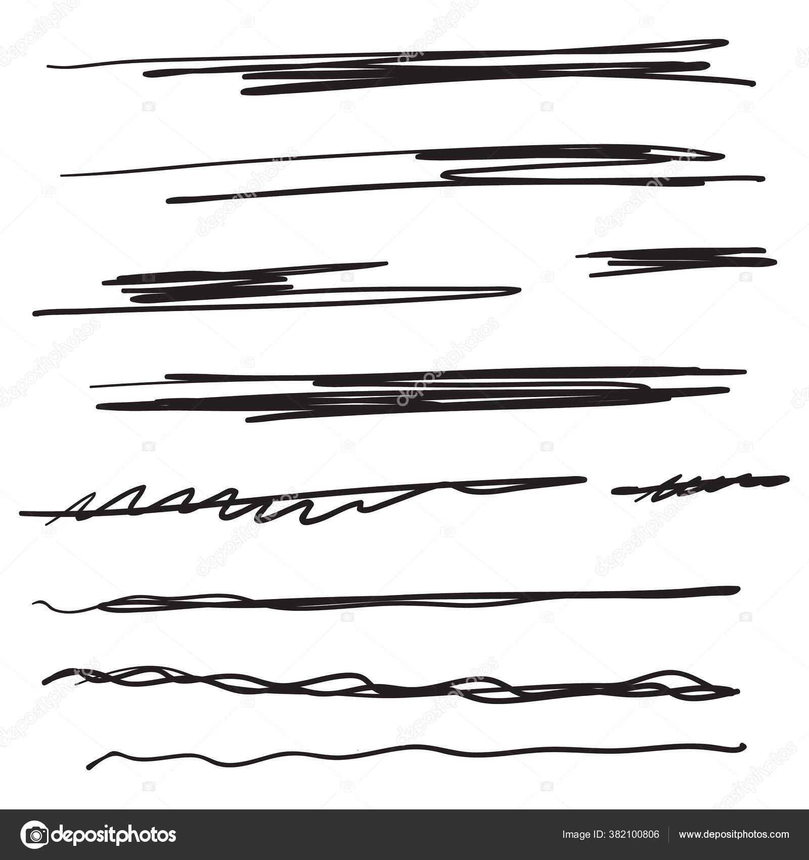 Vector collection of underline — Stock Vector © sumkinn #382100806