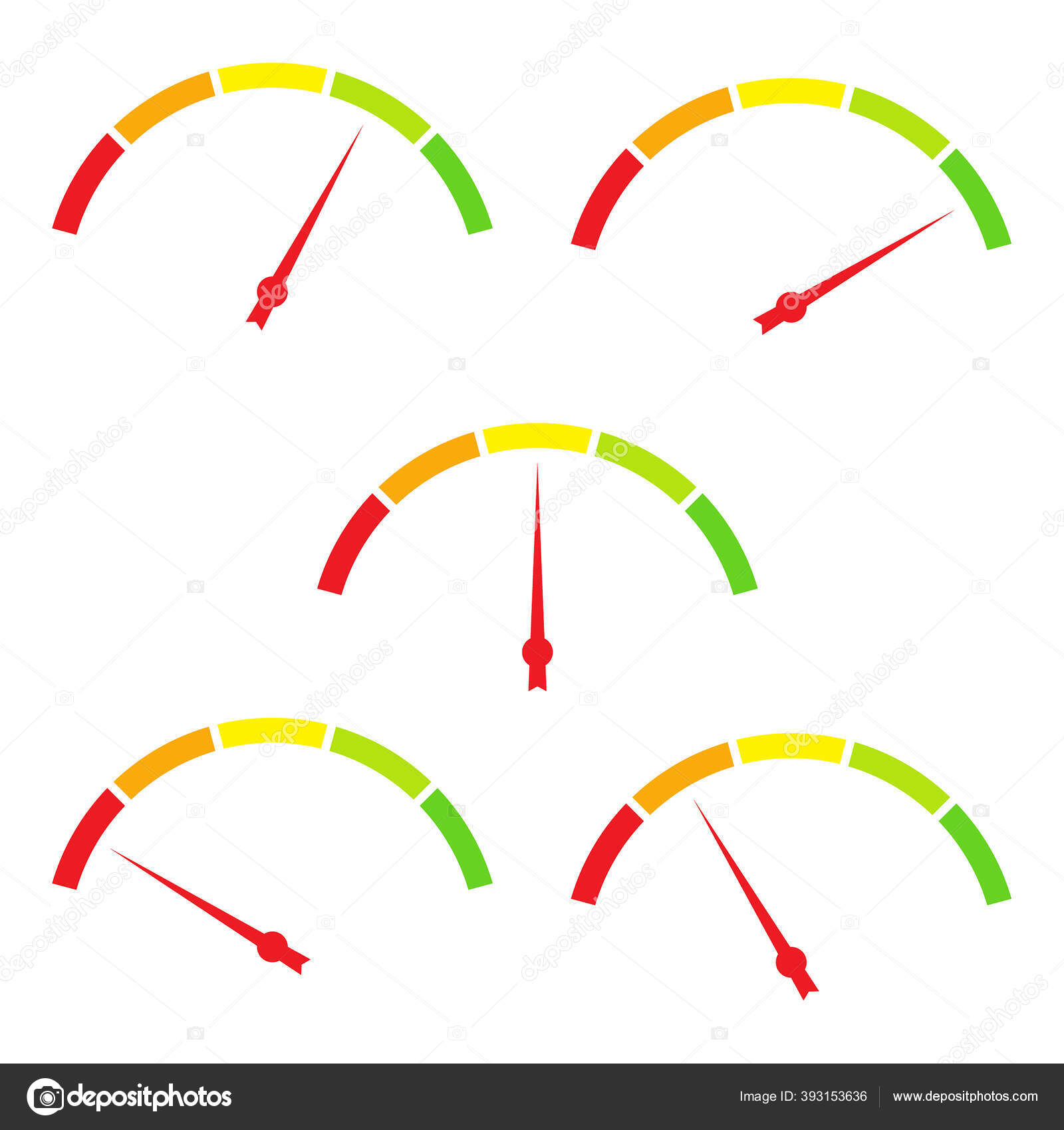 Rating customer satisfaction meter. Stock Vector Image by ©sumkinn ...