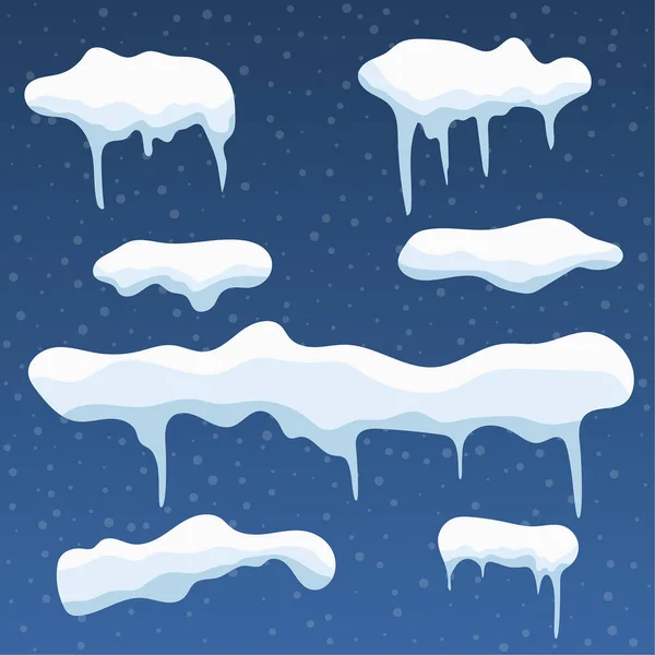 Snowy borders Vector Art Stock Images | Depositphotos