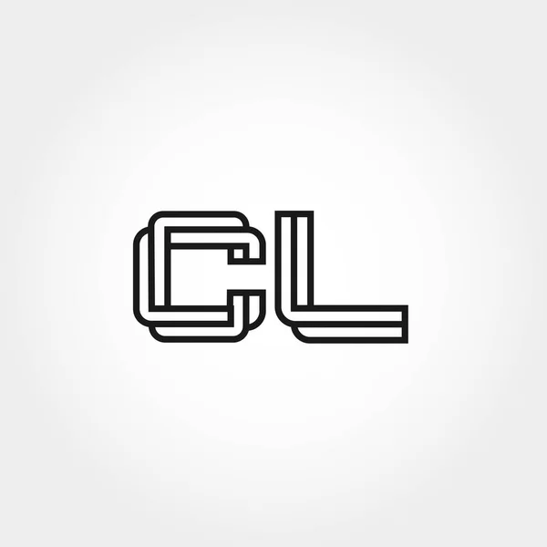 Cl letra logo imágenes de stock de arte vectorial | Depositphotos