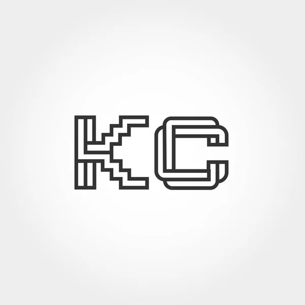 Letter kc logo imágenes de stock de arte vectorial | Depositphotos