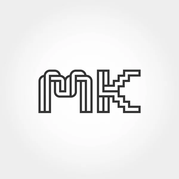 Mqk logo design imágenes de stock de arte vectorial | Depositphotos