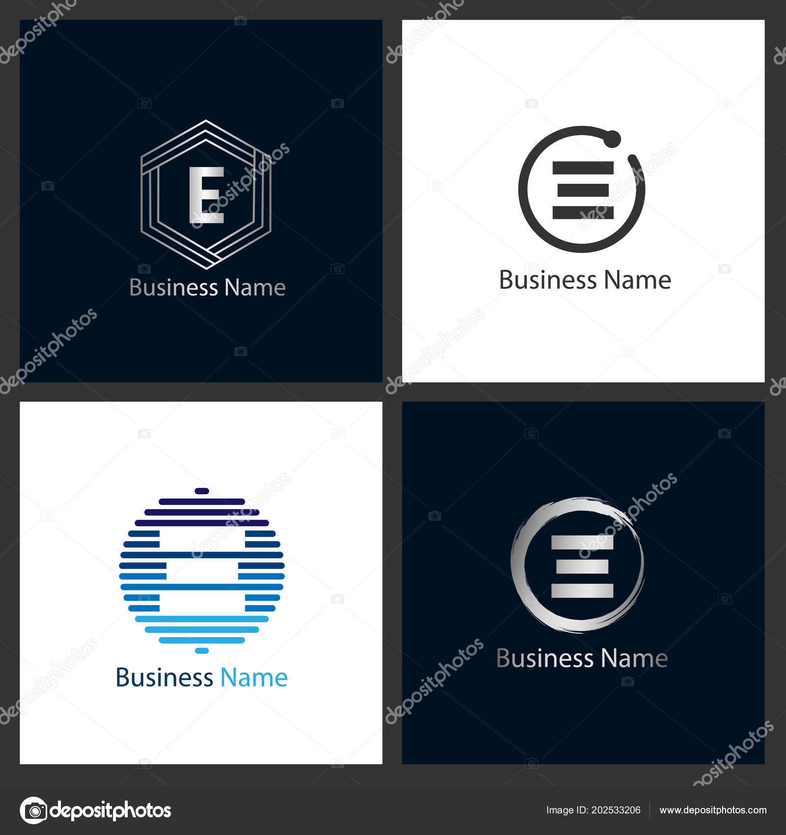 Letra Logo Set Diseño Vector de stock #202533206 de ©mohammad.muhtadi14 ...
