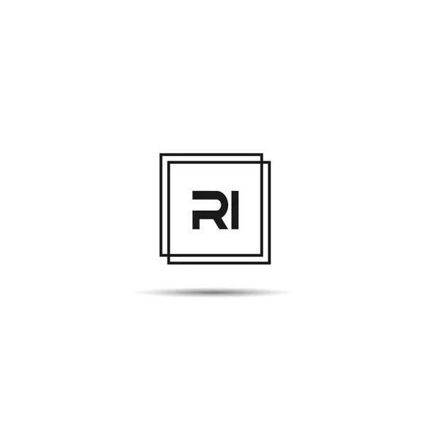 Ri logo design imágenes de stock de arte vectorial | Depositphotos