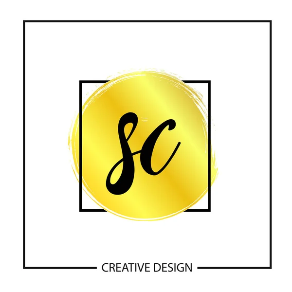 Logotipo de la letra sc imágenes de stock de arte vectorial | Depositphotos