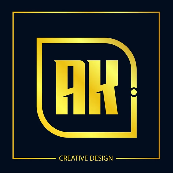 Logo huruf ak Vektor Stok, Ilustrasi Logo huruf ak Bebas Royalti ...